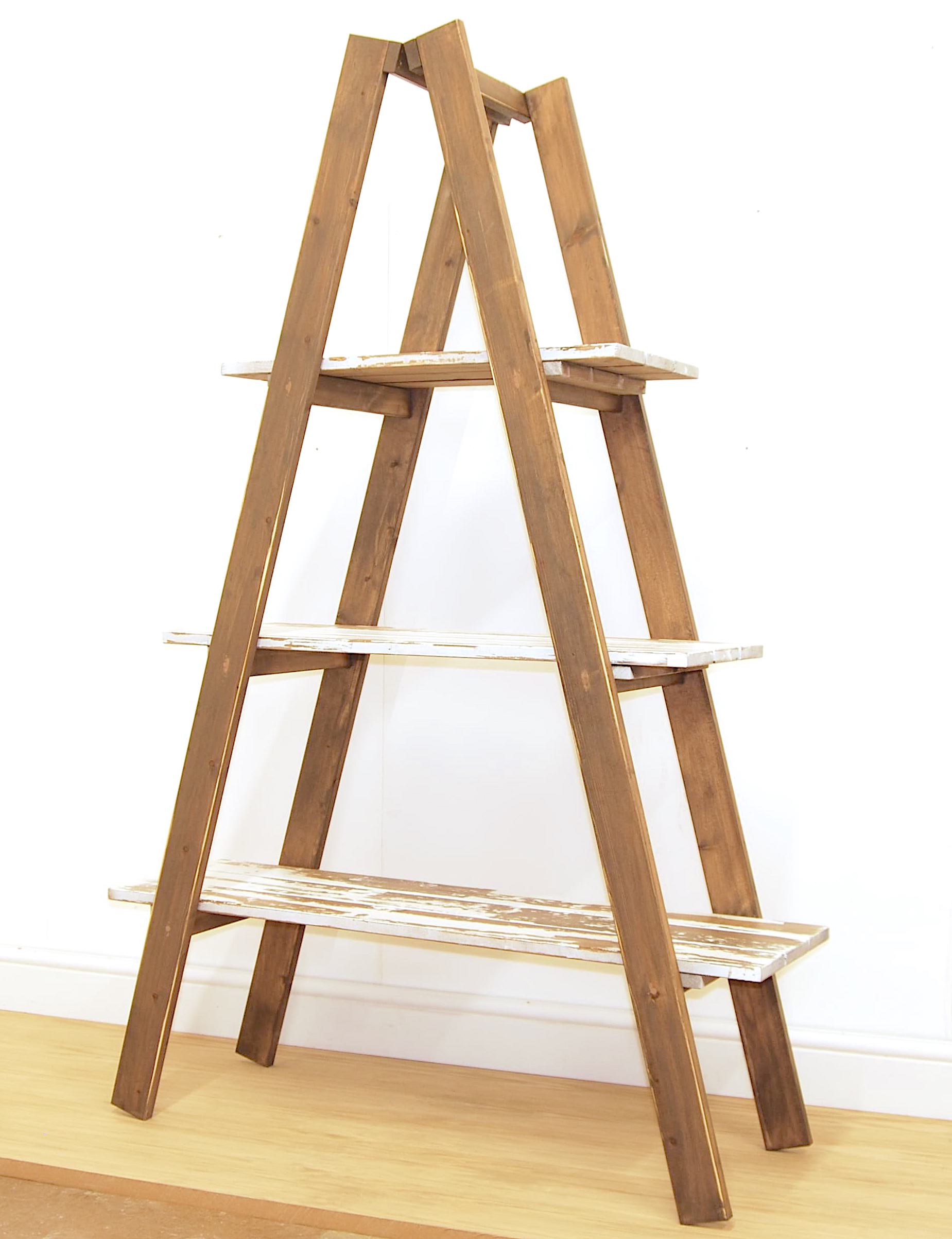 ladder shelf units pop-up furniture from Icon+Co grey ladder book shelf