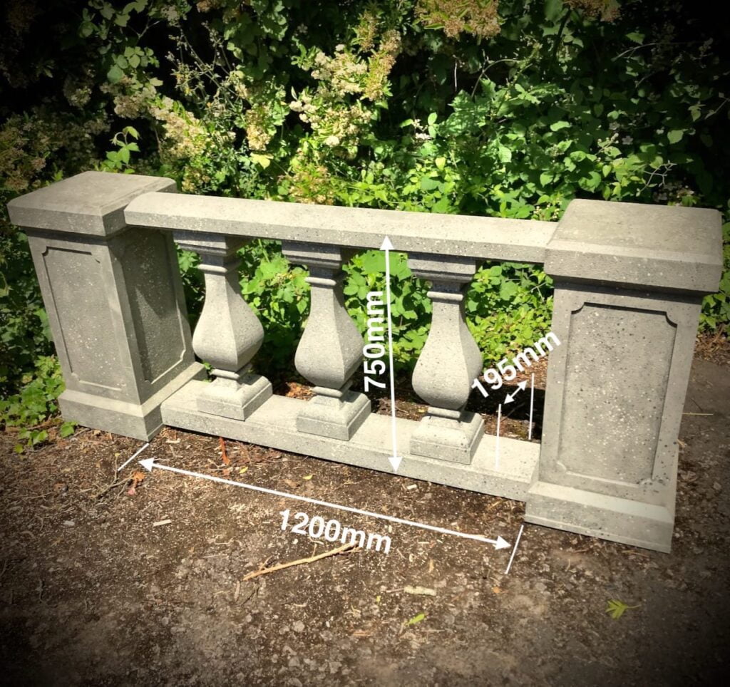 Fake Polystyrene display balustrade props Wedding decor Theatre