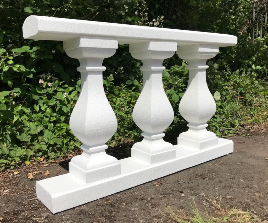Fake Polystyrene display balustrade props Wedding decor Theatre