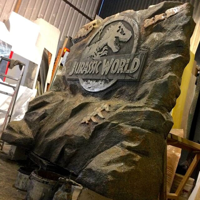 Polystyrene concrete props, fake artificial rocks stone, concrete