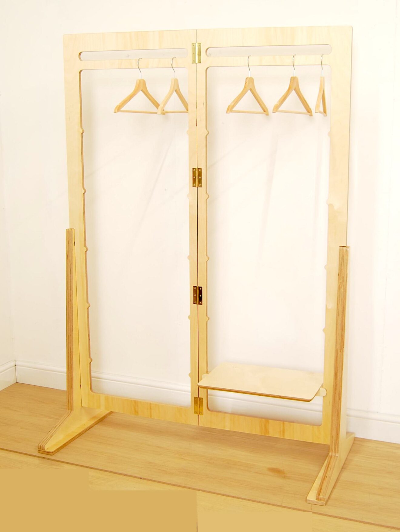 Clothes rail hanging shelf display unit pop-up furniture by Icon & Co